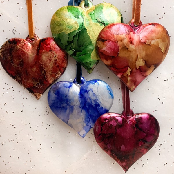 Hand Painted Heart - Etsy