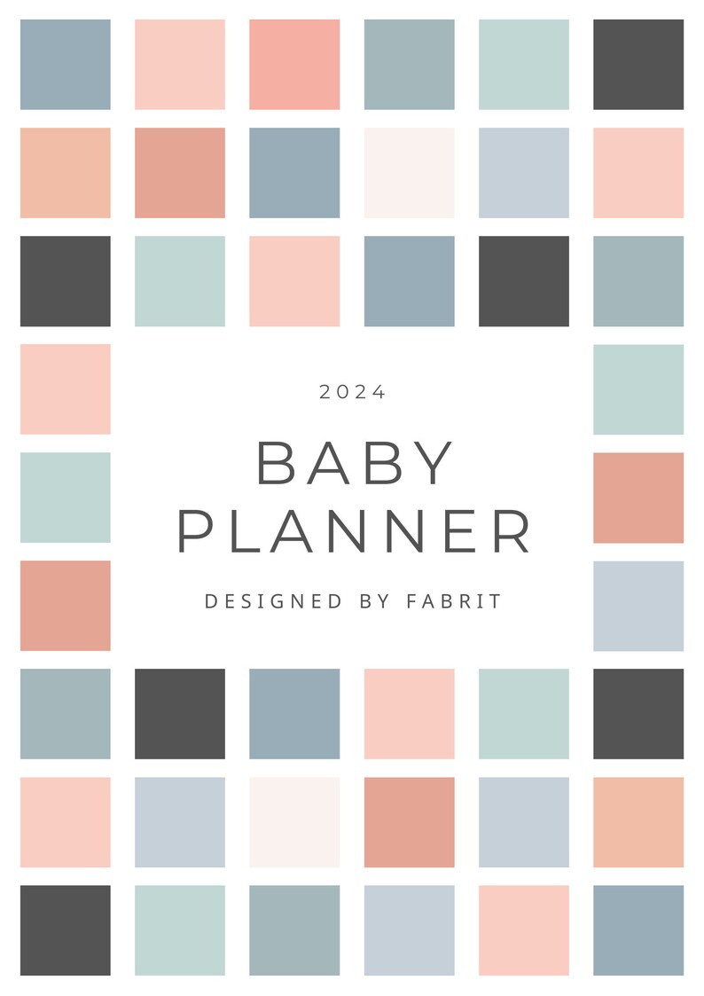 2024 Baby Planner Printable Monthly 2024 Calendar With Month - Etsy