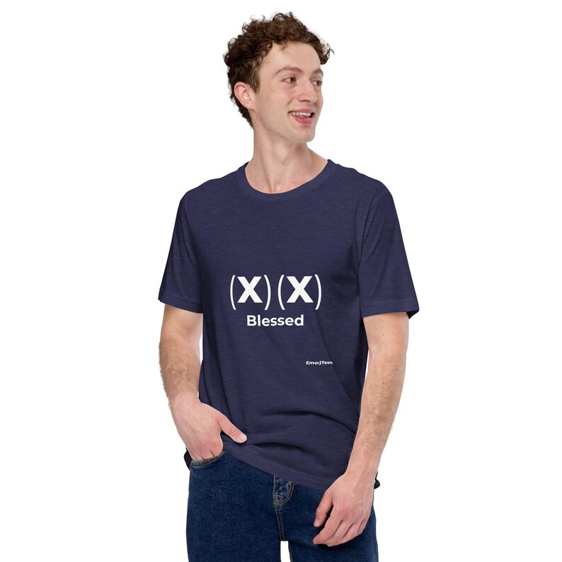Blessed (X)(X) Retro Terminal Style Emoticon Shirt – Minimalist ASCII ...