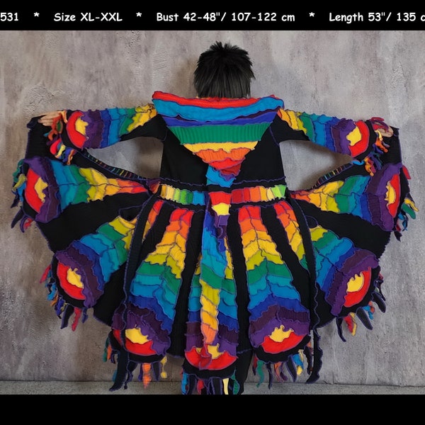 Rainbow Coat - Etsy