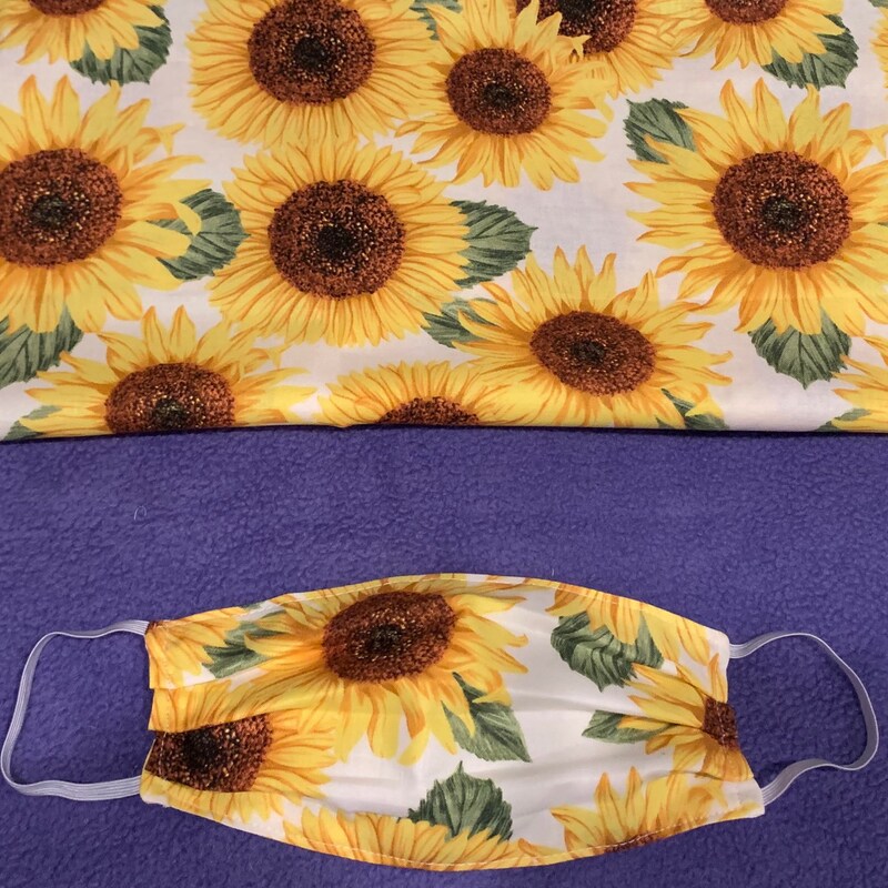 Sunflower Face Mask - Etsy