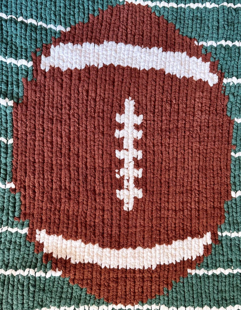 Chunky Football Field Loom Knit Blanket Pattern – Beginner Throw ...