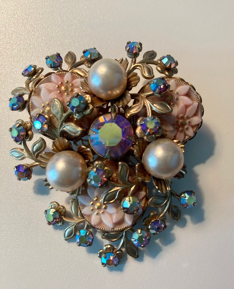 Gorgeous Unsigned Miriam Haskell Brooch - Etsy