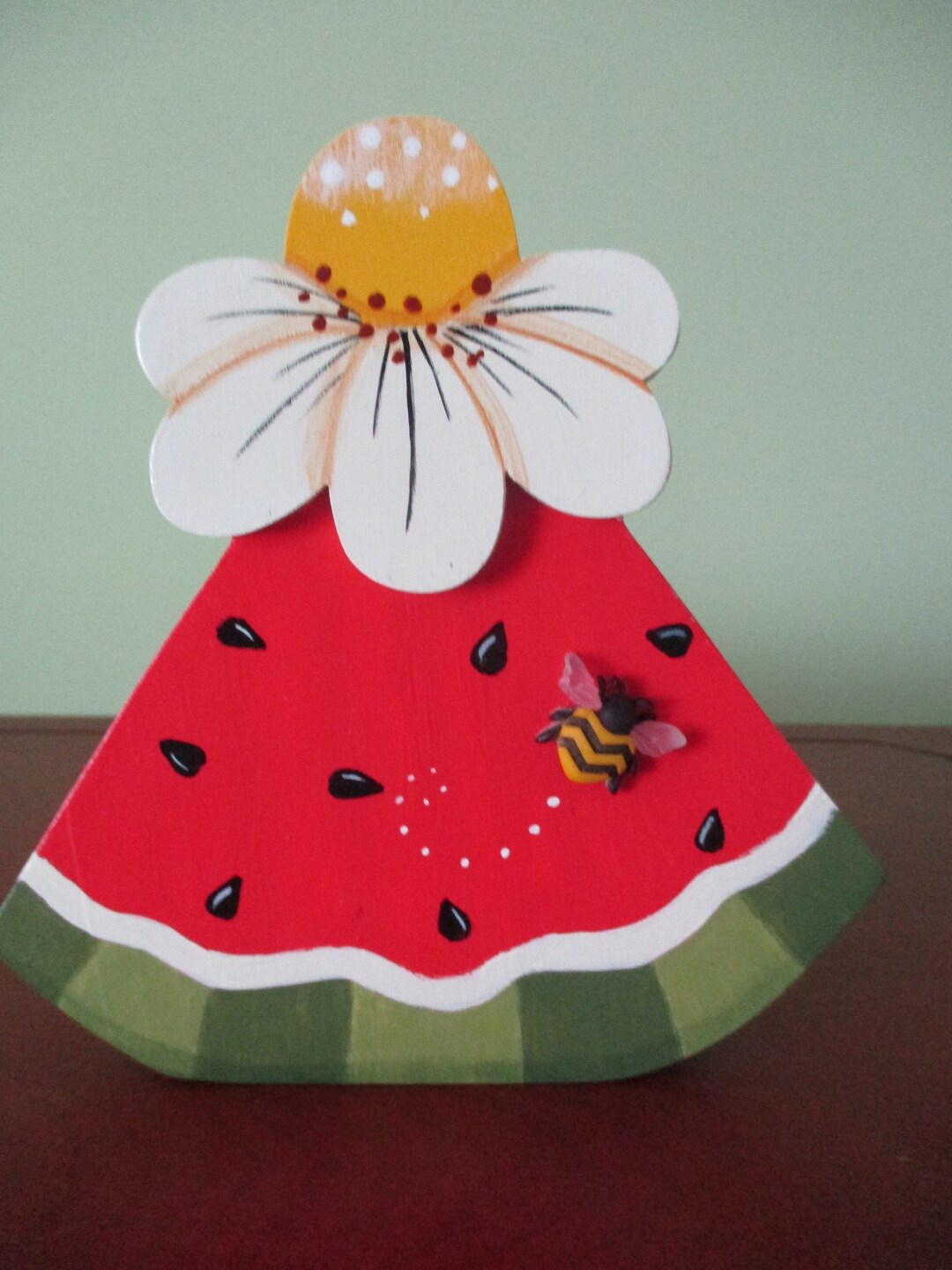 Watermelon With Daisy, Watermelon, Daisy, Bee, Summer Decor, Watermelon ...