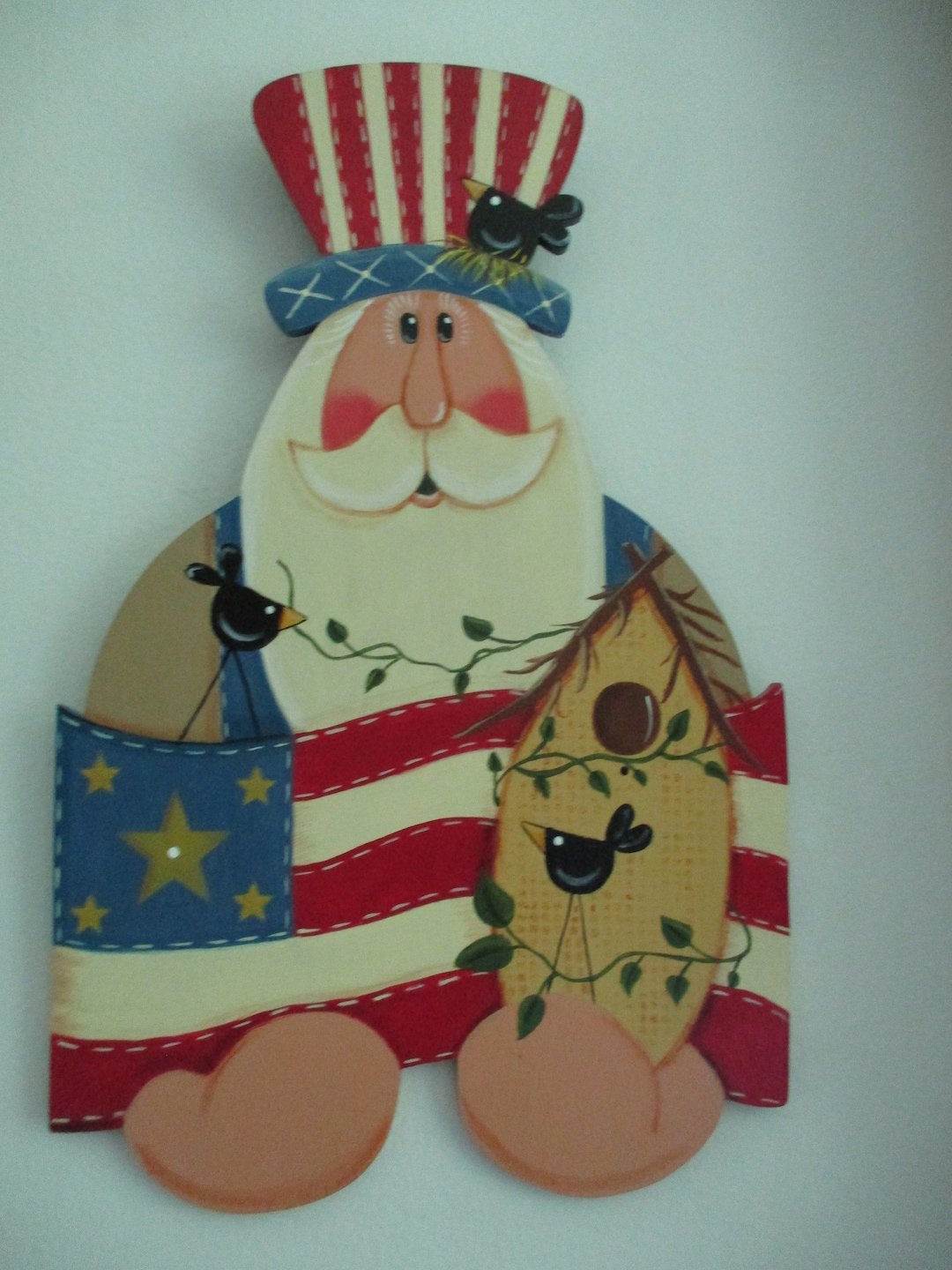 Uncle Sam, Uncle Sam Wall Hanging, Patriotic Decor, Summer Decor, Tole ...