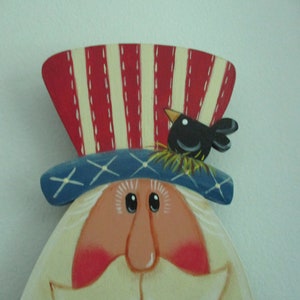Uncle Sam, Uncle Sam Wall Hanging, Patriotic Decor, Summer Decor, Tole ...