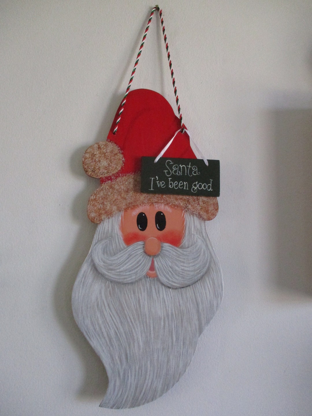 Santa Wall Hanging, I've Been Good, Christmas Wall Hanging, Christmas ...