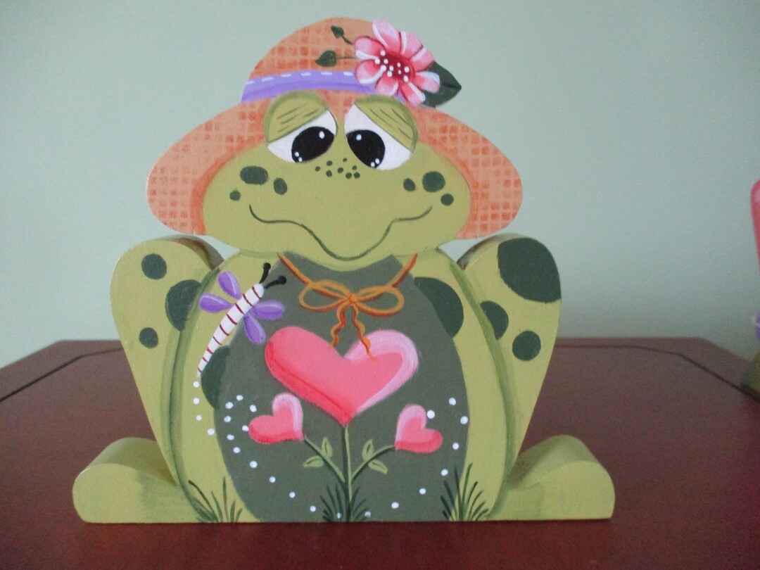 Frog Shelf Sitter, Summertime Decor, Summer, Frog Collector, Shelf ...
