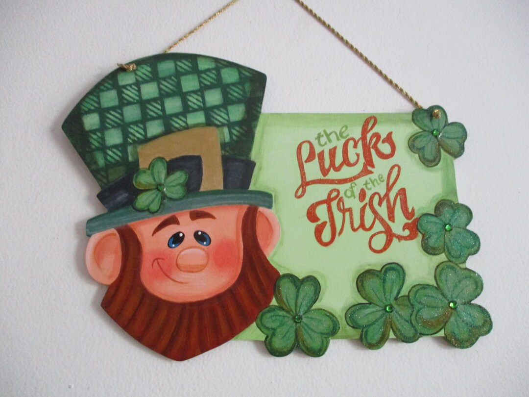 Irish Wall Hanging, Leprechaun Wall Hanging, St. Patrick's Day Decor ...