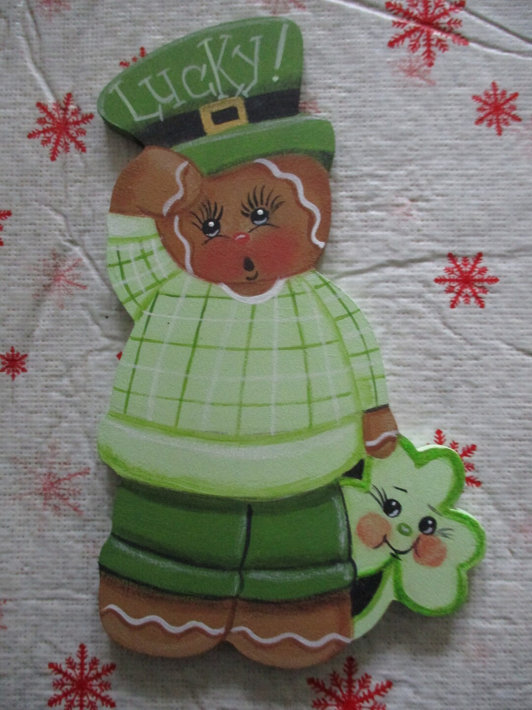Leprechaun Magnet, Ginger Ornament, Gingerbread, St. Patrick's Day ...