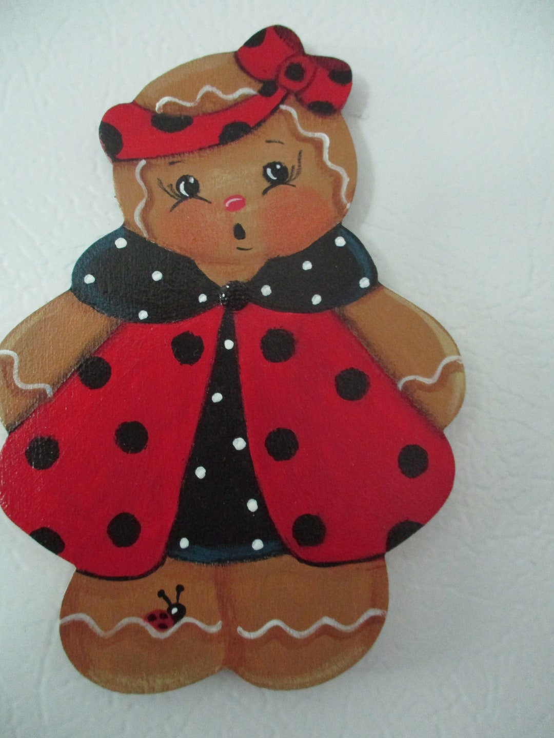Ladybug Gingerbread, Gingerbread Magnet, Summer Magnet, Gingerbread ...