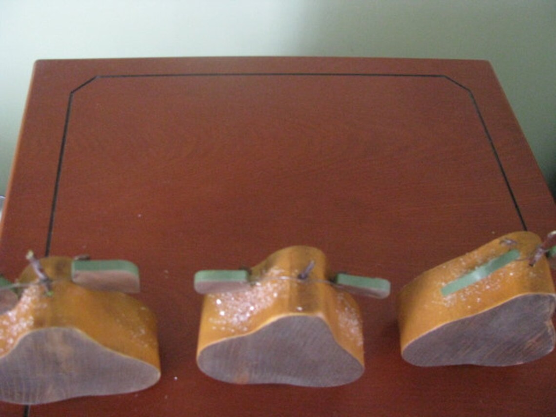 Pear with prim sheep and sunflowers shelf sitterwood shelf | Etsy