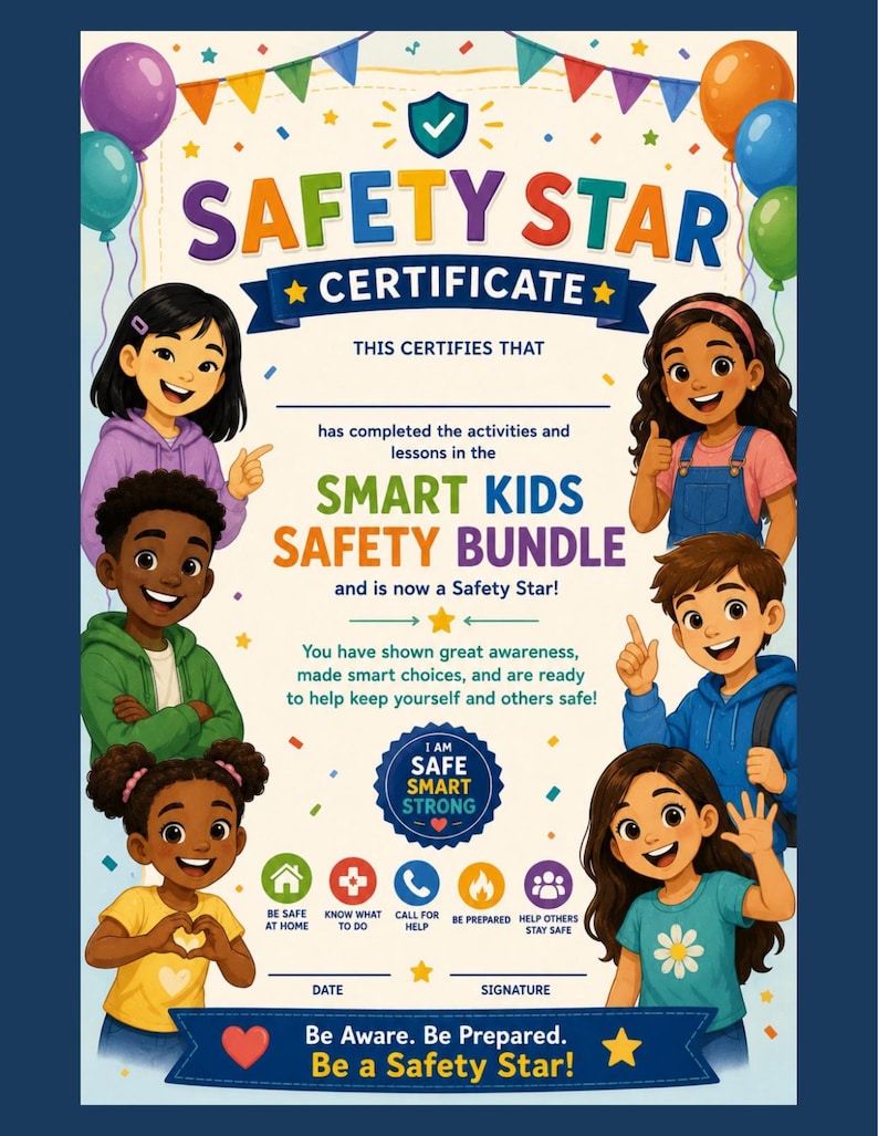NEW Safe and Smart Kids a Complete Child Safety Bundle for Ages 4 to 10 ...