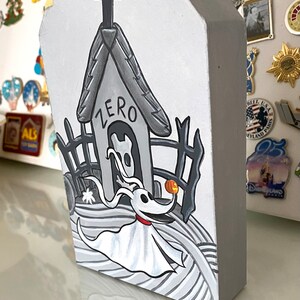 Zero - Nightmare Before Christmas Headstone Painted Decoration ...