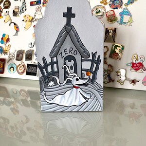 Zero - Nightmare Before Christmas Headstone Painted Decoration ...