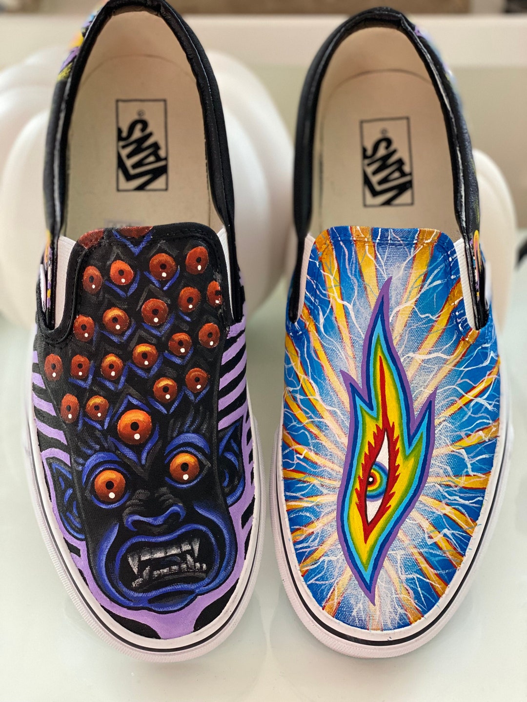 Tool Band - Hand Painted Custom Vans - Tool Army - Etsy