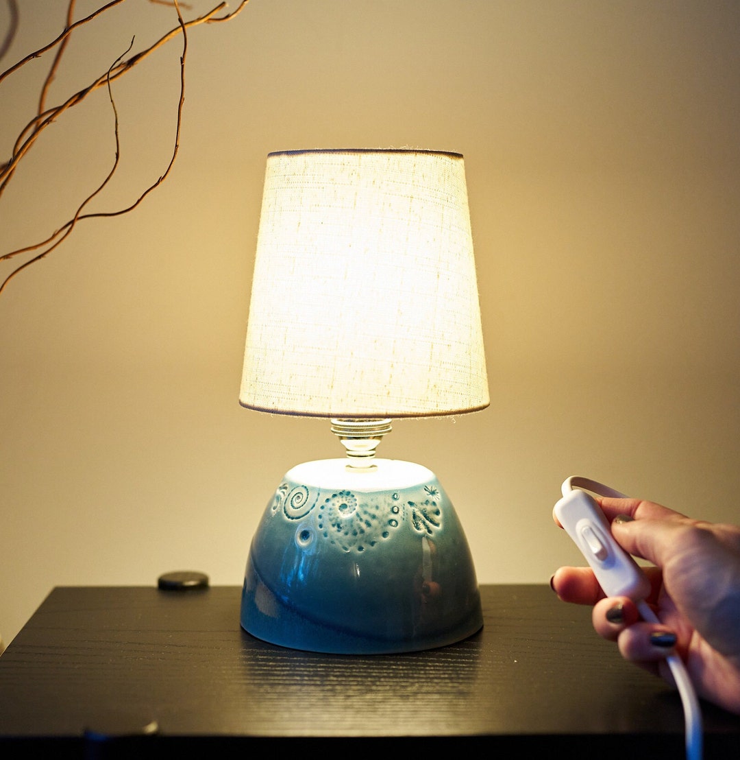 Small Ceramic Lamp - Handmade in NY by Juliaedean - Etsy