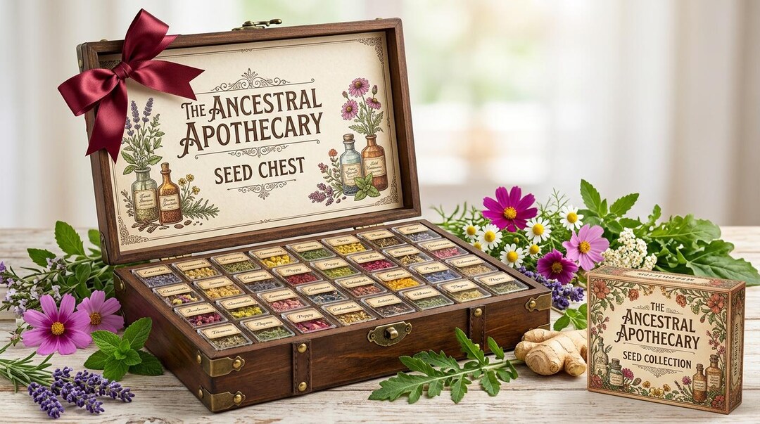 Medicinal Herb Seed Kit – 40 Heirloom Non-gmo Seeds for Herbal Tea ...