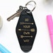 Go Your Own Way Key Tag - Black & Gold Keychain - Etsy