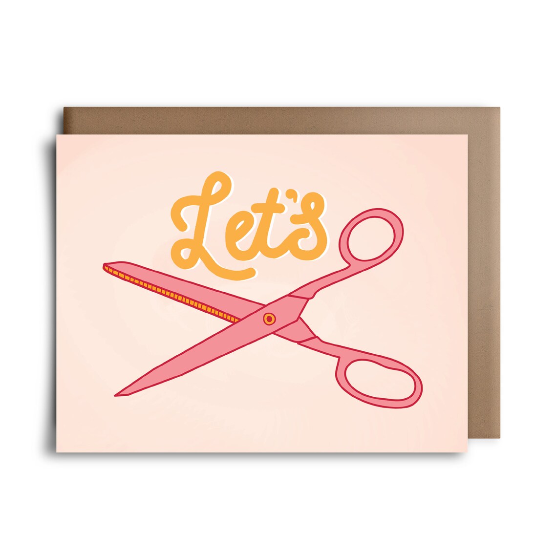 Let's Scissor Greeting Card | Etsy