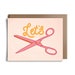 Let's Scissor Greeting Card - Etsy