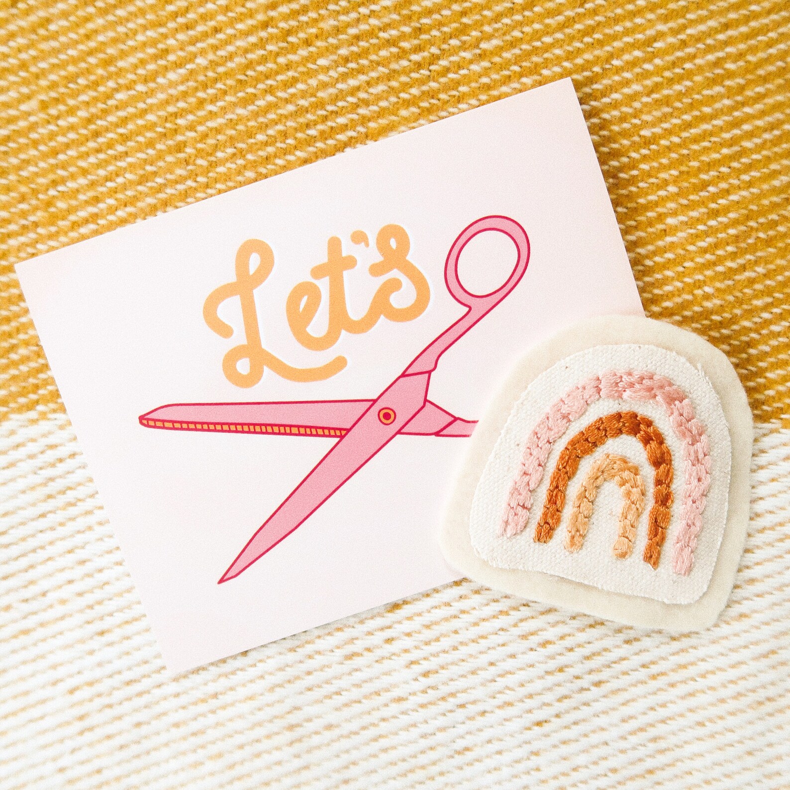 Let's Scissor Greeting Card | Etsy