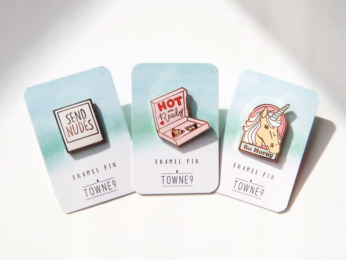 Send Nudes Polaroid Enamel Pin - Etsy