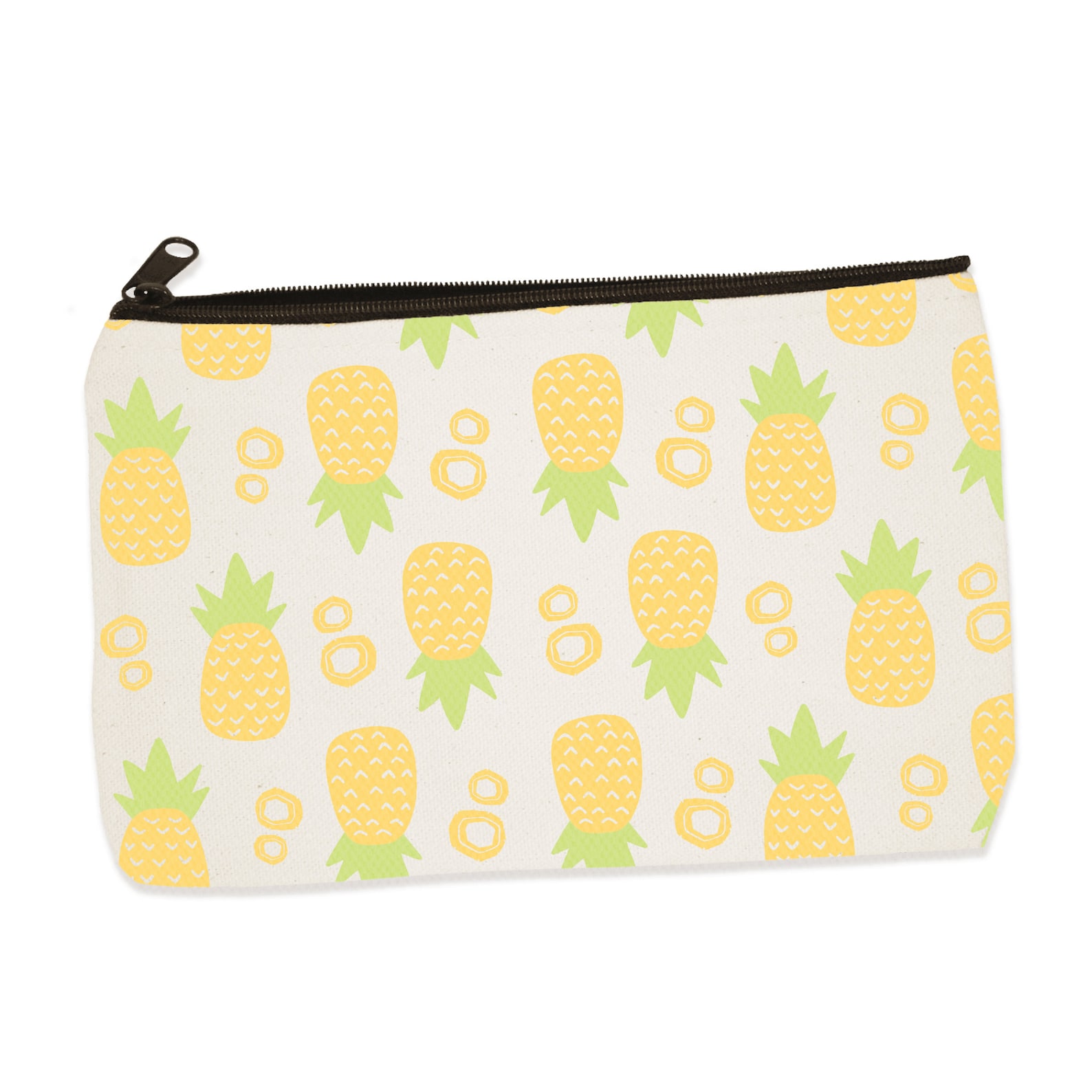 Pineapple All Over Zipper Pouch - Make up Bag - Pencil Case - Travel ...