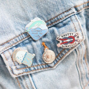 Knotty by Nature Enamel Pin - Etsy