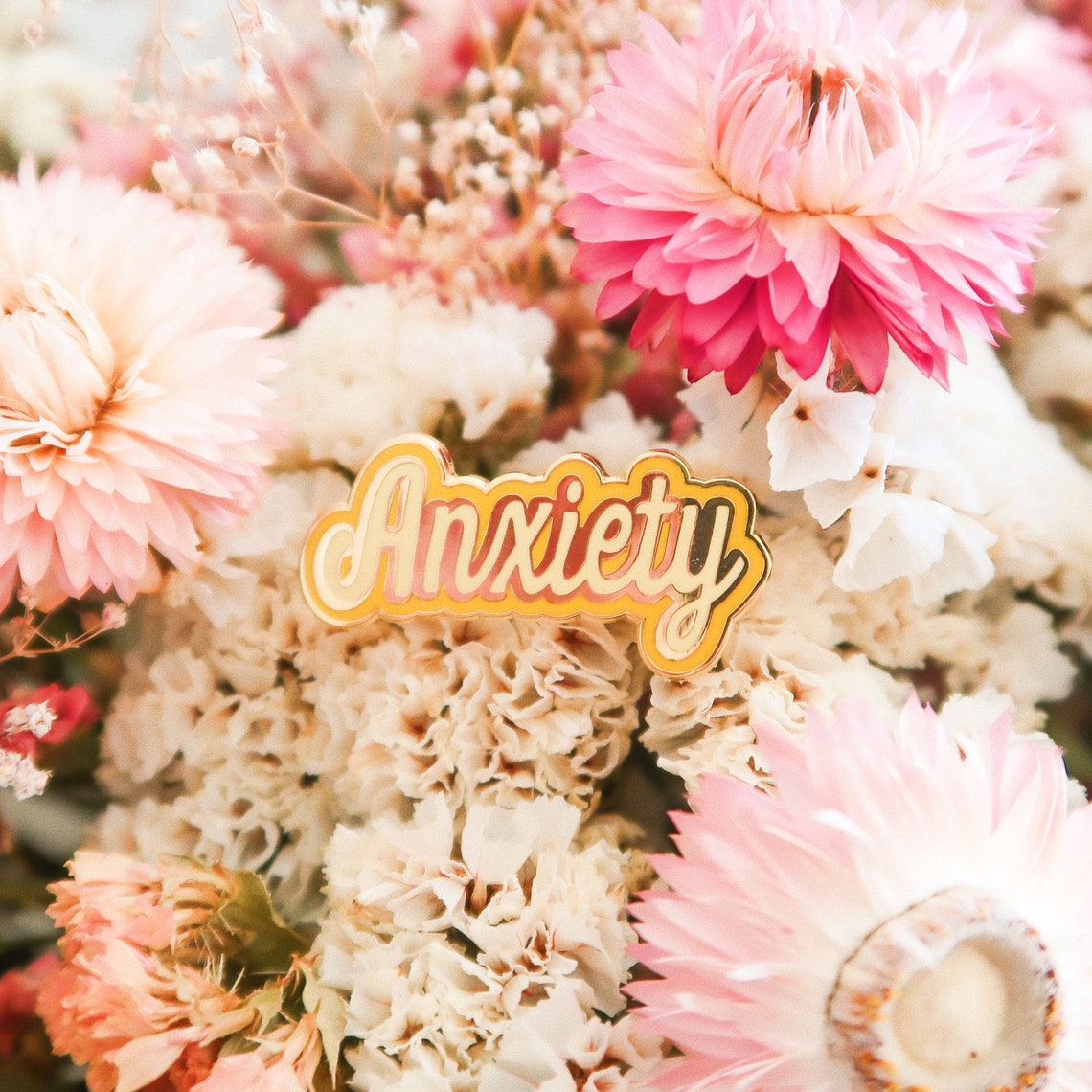 Anxiety Enamel Pin - Etsy