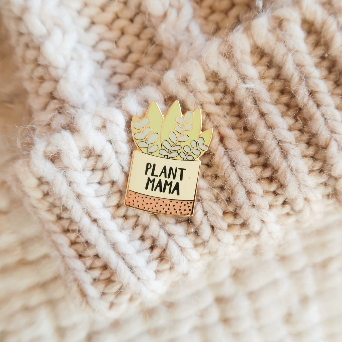 Plant Mama Enamel Pin Plant Pin Etsy