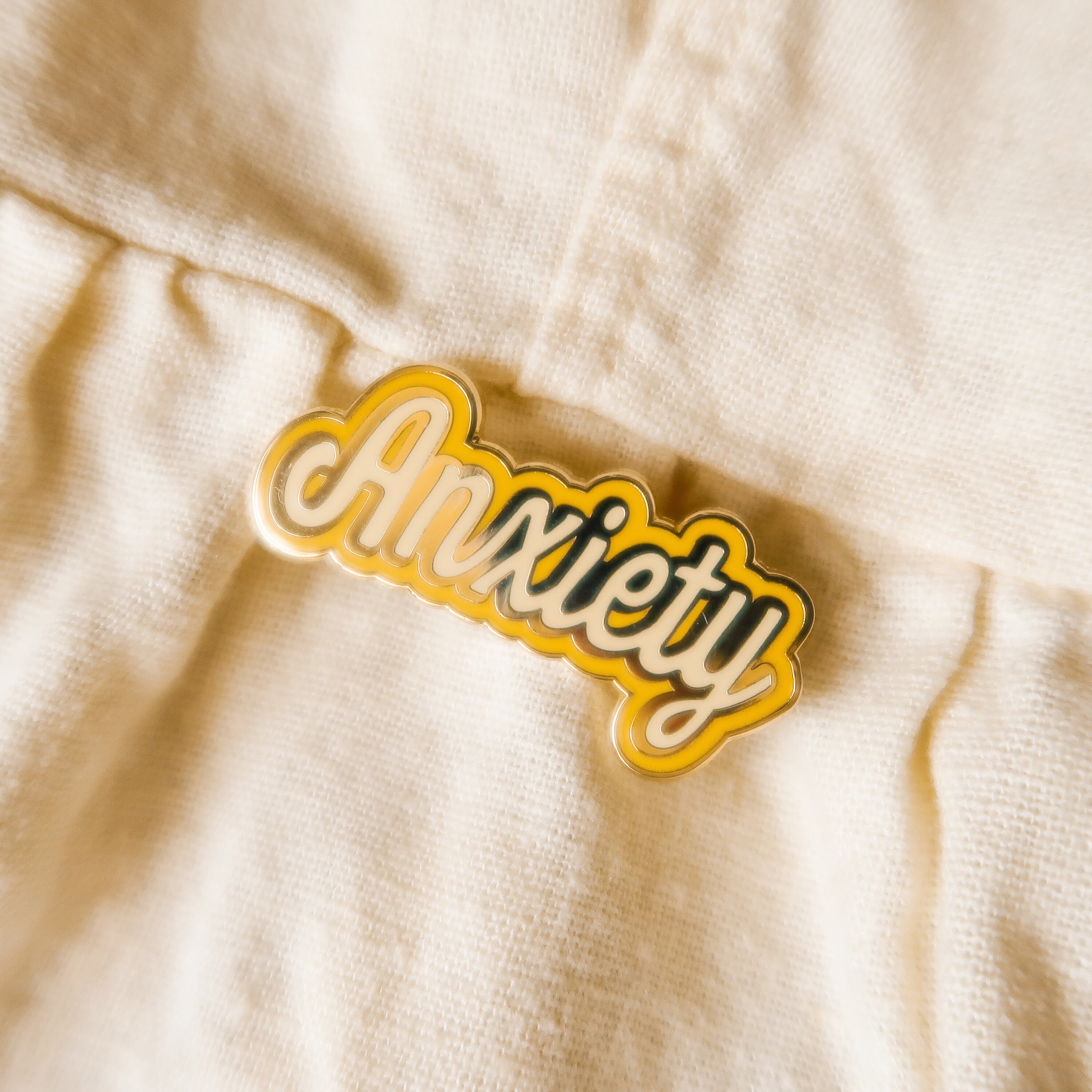 Anxiety Enamel Pin - Etsy