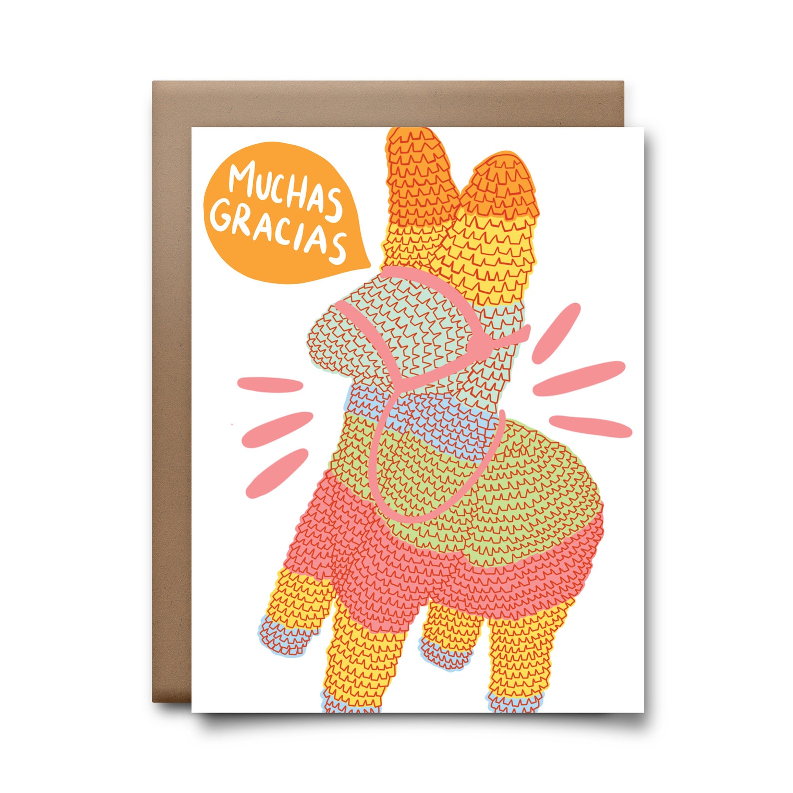 Muchas Gracias Greeting Card Thank You Card - Etsy