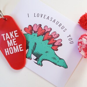 I Loveasaurus You Greeting Card Love You Card - Etsy