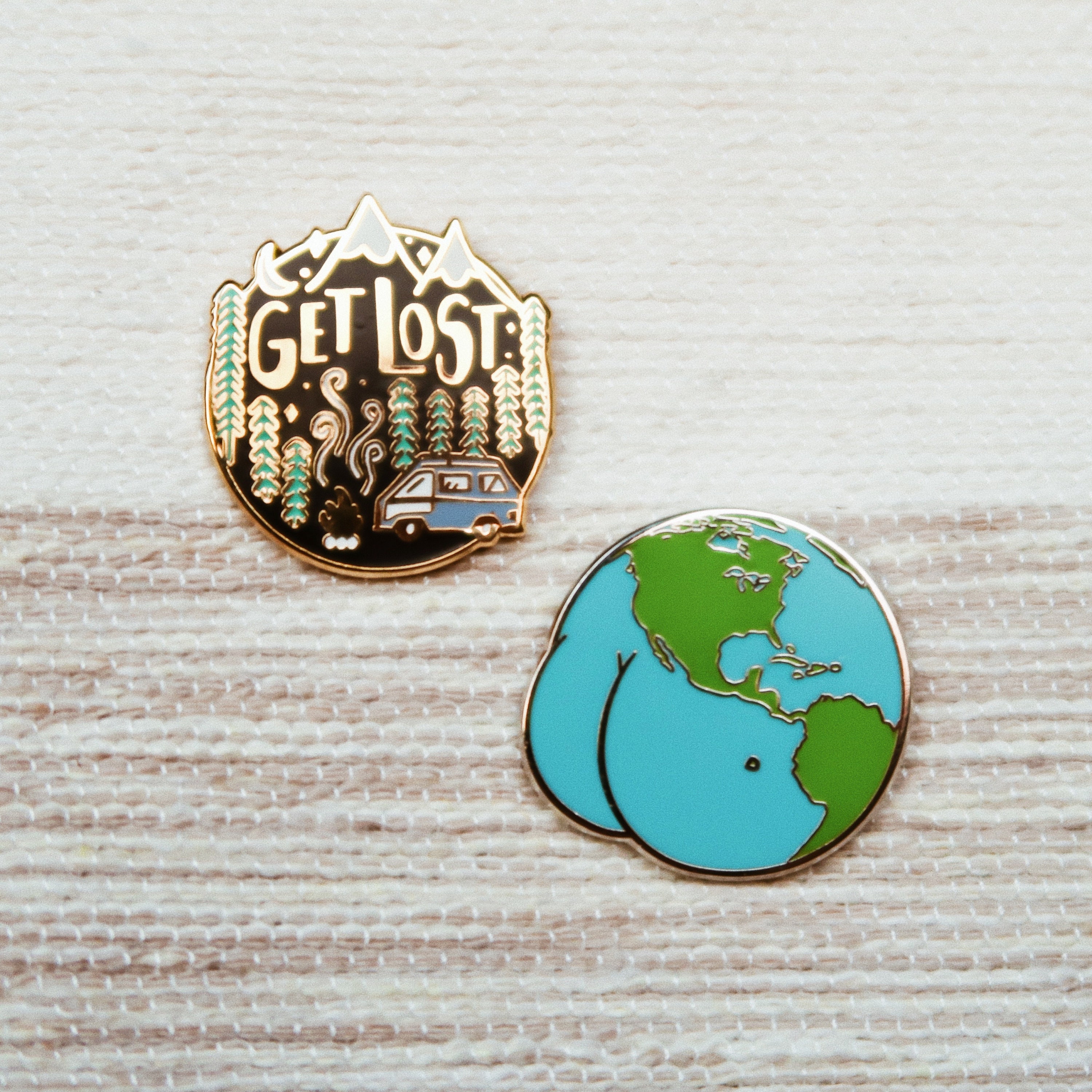 World Butt Enamel Pin - Etsy