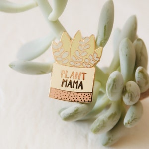 Plant Mama Enamel Pin - Plant Pin - Etsy