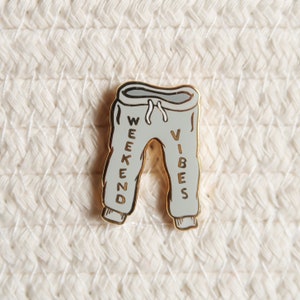 Weekend Vibes Enamel Pin - Etsy