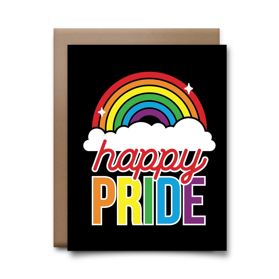Happy Pride Greeting Card - Etsy