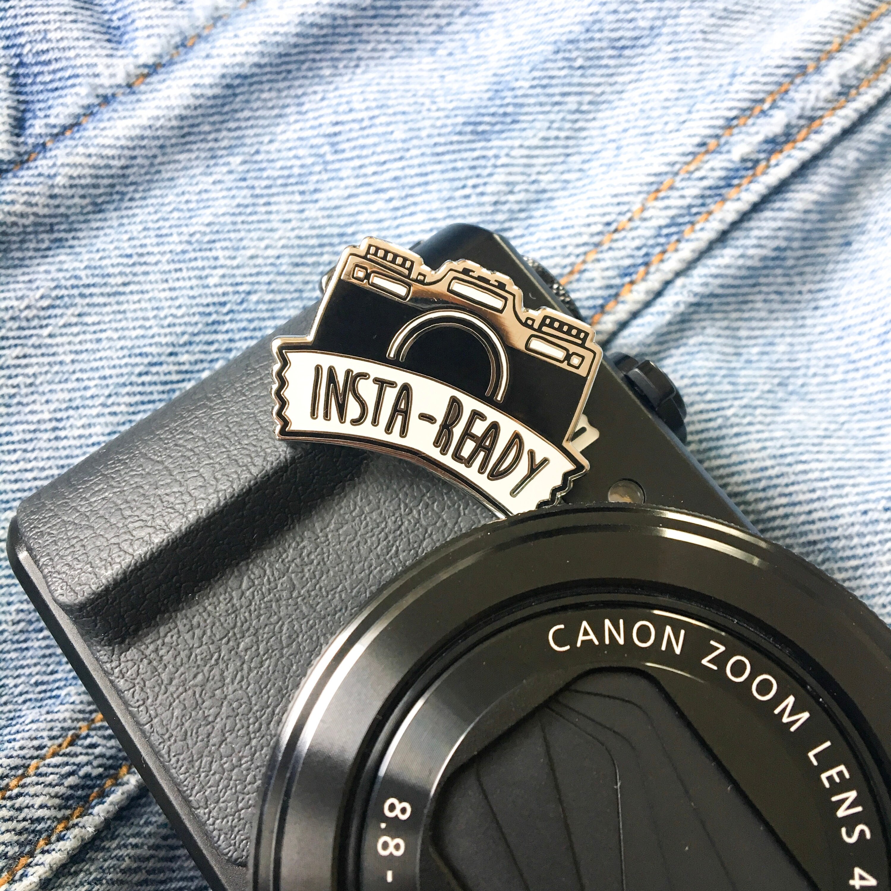Insta-ready Enamel Pin Camera Pin - Etsy Sweden