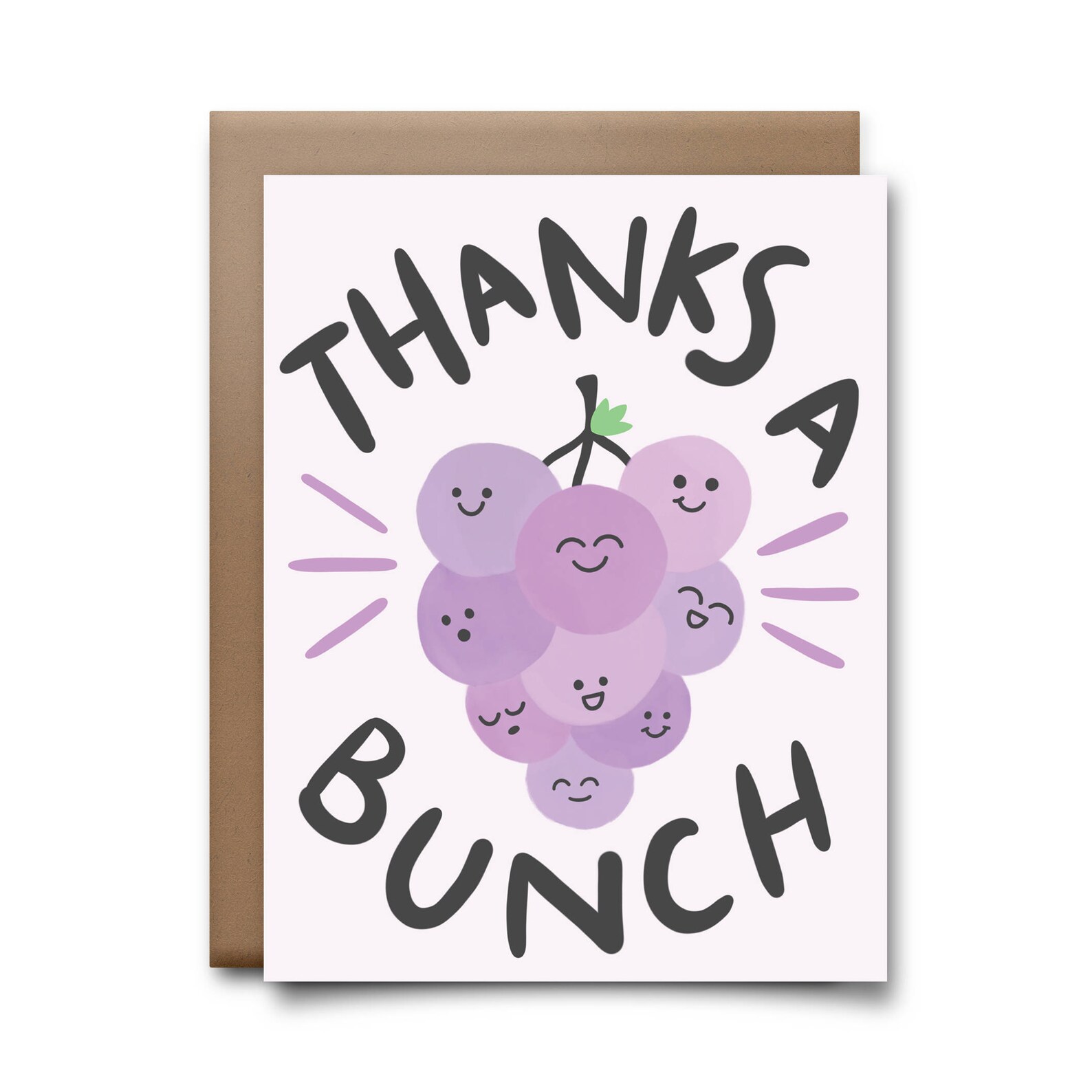 Thanks a Bunch Greeting Card Thank You Card - Etsy