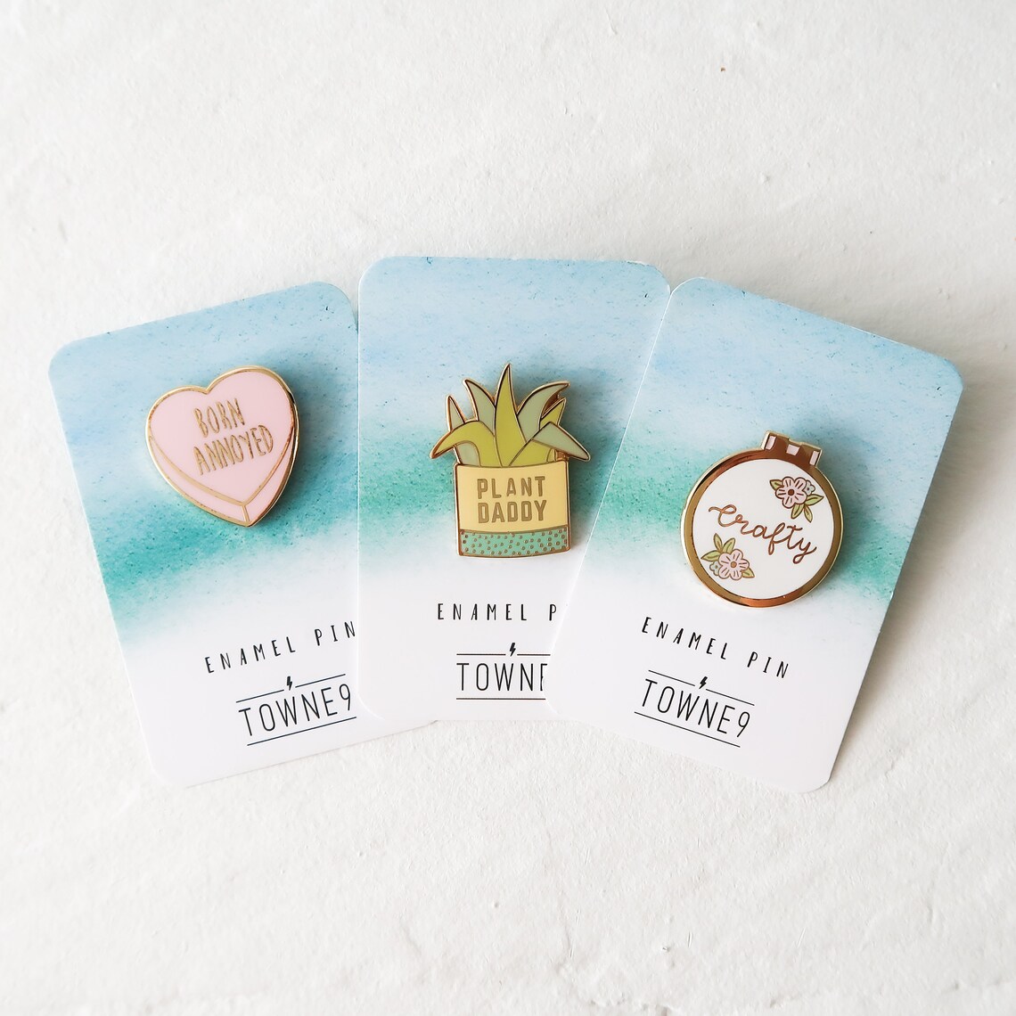 Crafty Embroidery Hoop Enamel Pin - Etsy UK