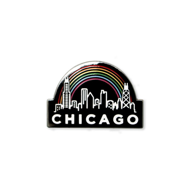 Chicago Enamel Pin - Etsy