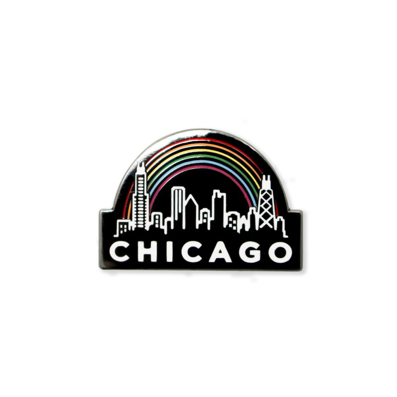 Chicago Enamel Pin - Etsy