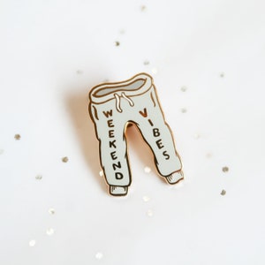 Weekend Vibes Enamel Pin - Etsy