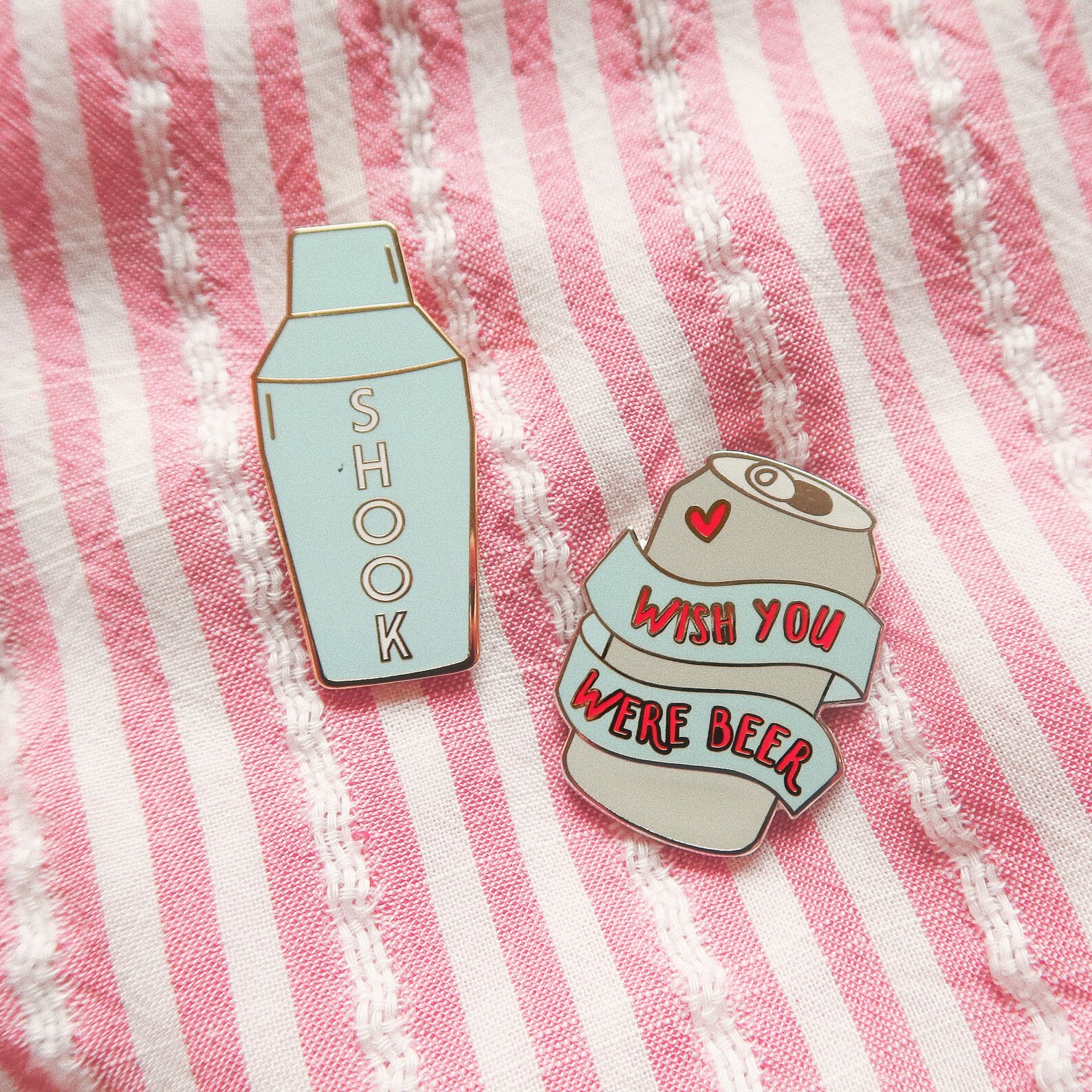Shook Enamel Pin - Cocktail Shaker Pin - Etsy