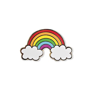 Rainbow Enamel Pin - Etsy