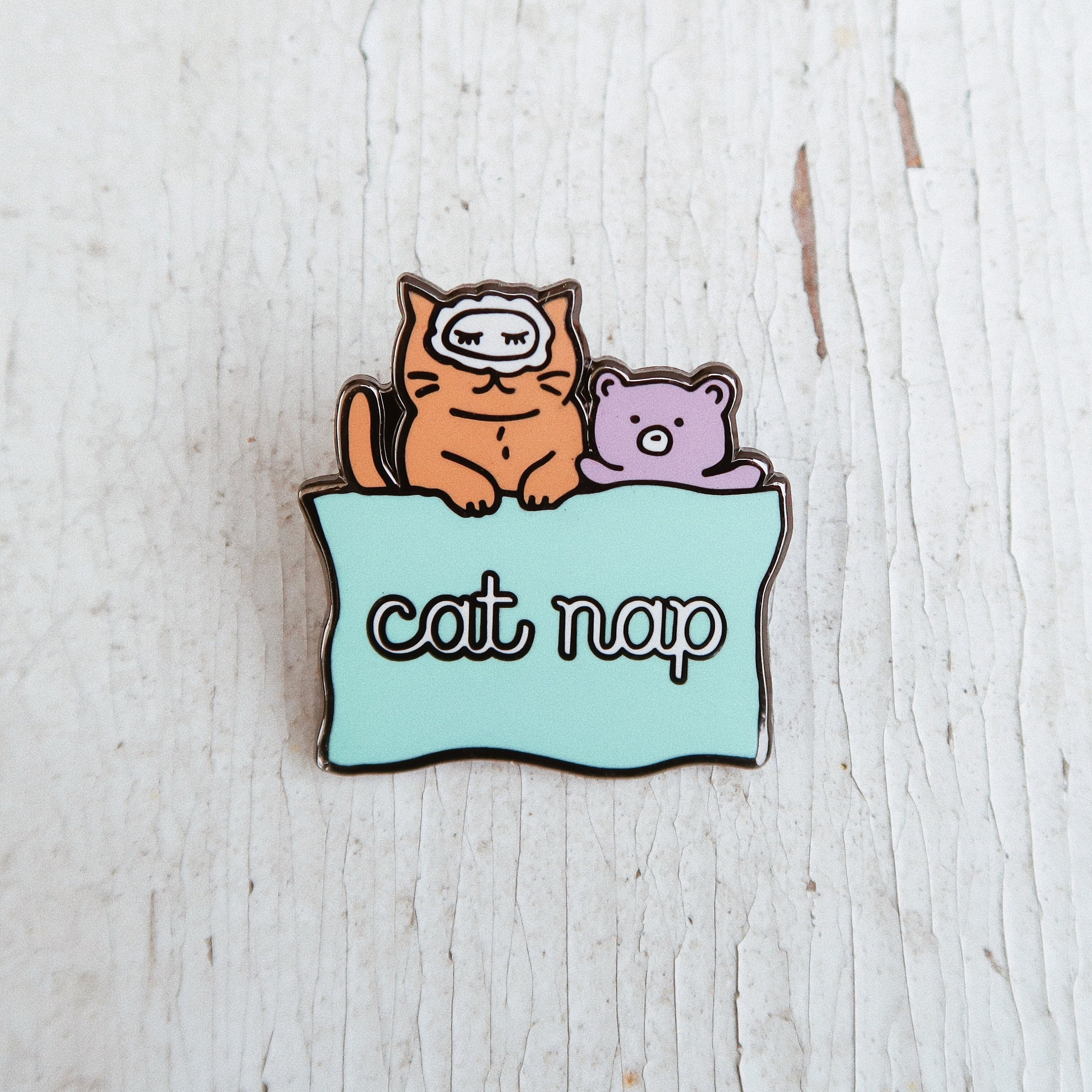 Cat Nap Enamel Pin - Etsy Canada