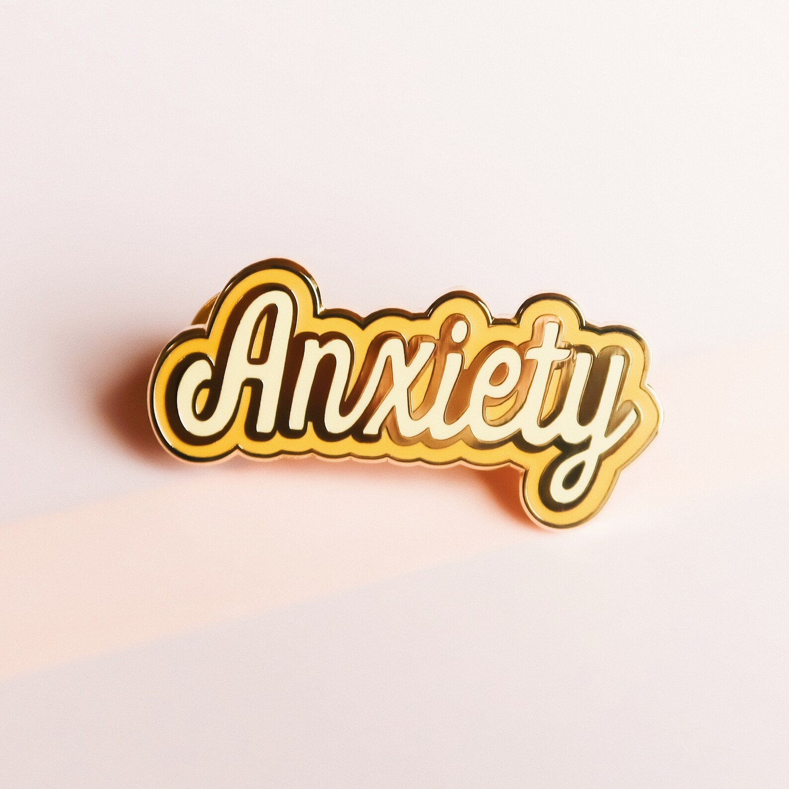 Anxiety Enamel Pin - Etsy