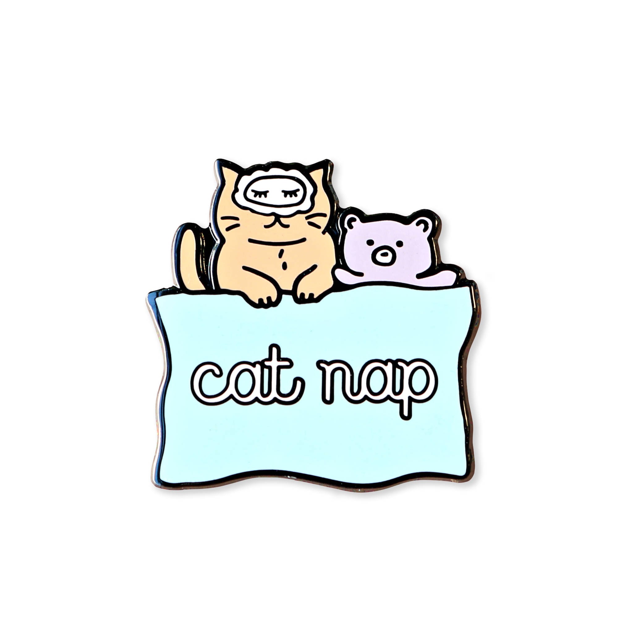 Cat Nap Enamel Pin | Etsy