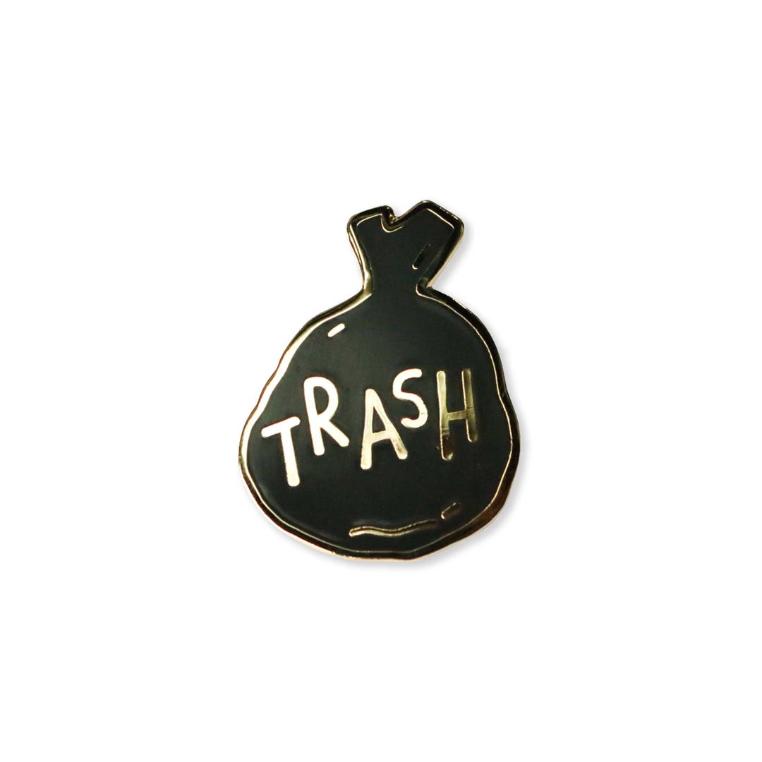 Trash Enamel Pin - Etsy
